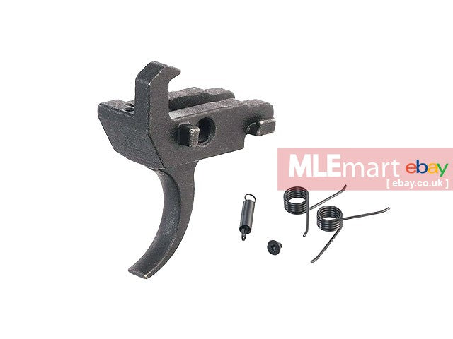 W&S Single Hook Steel Trigger Set For GHK AK GBBR (WS00025) | MLEmart.com