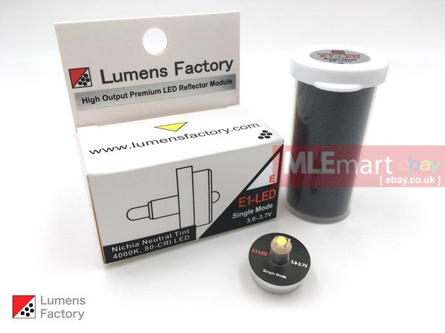 Lumens Factory E1-LED Single Mode LED Assembly (Gen 4) - Nichia 319A Neutral White 80-CRI ...