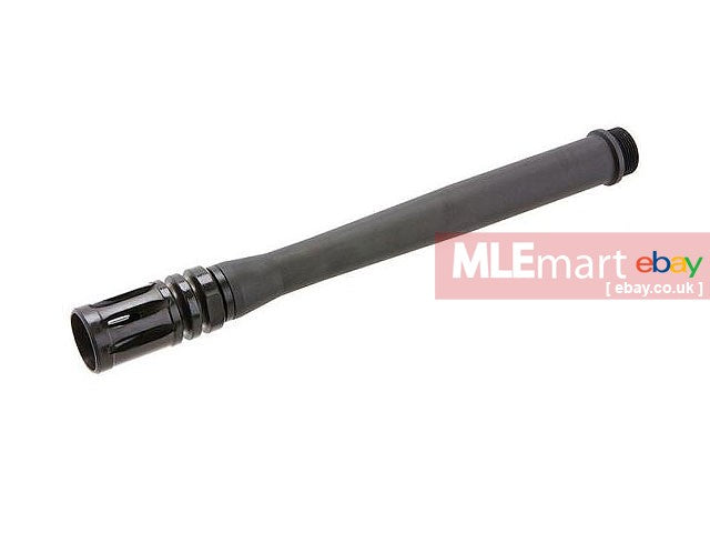 VFC M249 GBB Machine Gun Aluminum Extended Outer Barrel w/ Steel Flash ...