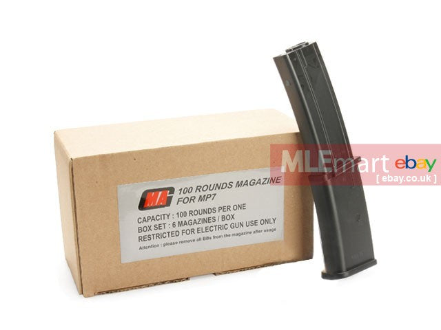 MAG 100rds Magazine for Tokyo Marui MP7 AEG (6pcs) | MLEmart.com