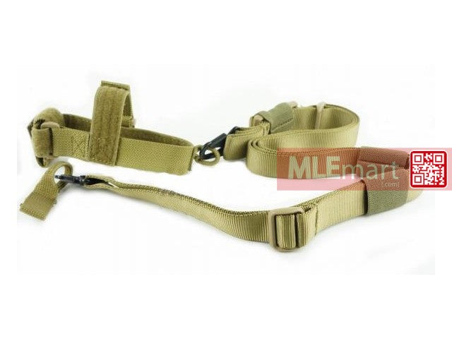 Dboys M4 / M16 3-Point Tactical Sling with Fixed Stock Adapter (Tan ...