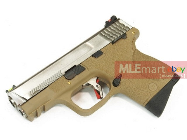 WE Metal Slide M&P Compact Semi-Auto GBB (Silver Slide/Silver Barrel ...