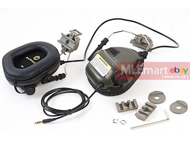 Earmor Hearing Protection Ear-Muff Helmet Version - FG | MLEmart.com