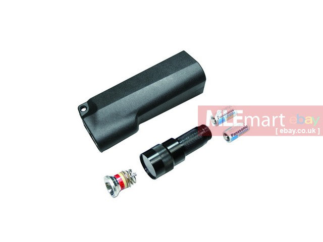 Classic Army MP5 A4 Flashlight Fore Grip w/ 6v Light Bulb For 9.6v ...
