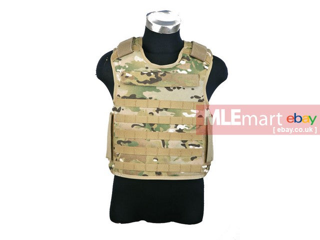 Pantac Molle Paca Body Armor,Medium,Cordura,Camo | MLEmart.com