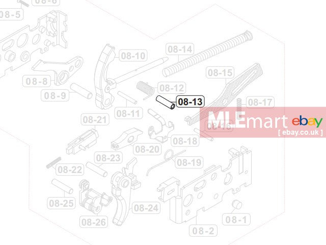 VFC MP5 GBB Trigger Box Parts (V1) (VGB1MSY050) | MLEmart.com