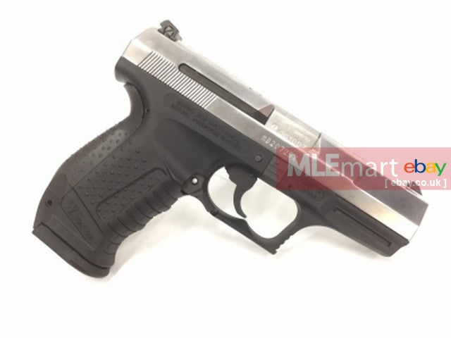 WE Metal Slide P99 GBB Pistol with Silver Slide (2-Tone) | MLEmart.com