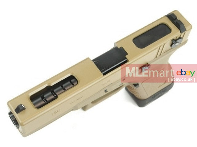 WE G18C GBB Pistol (Tan Slide, Tan Frame, Black Barrel) | MLEmart.com